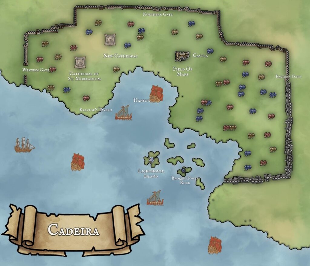 Map of Cadeira – Jonathan Moeller, Pulp Writer